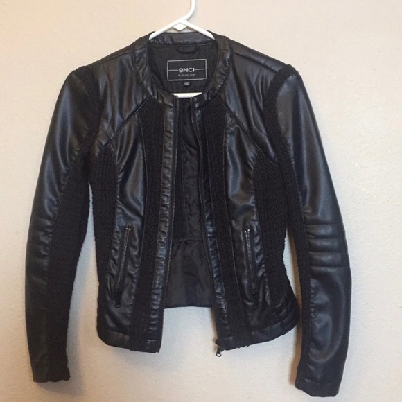 blanc noir | Jackets & Coats | Bnci By Blanc Noir Faux Leather Jacket | Poshmark